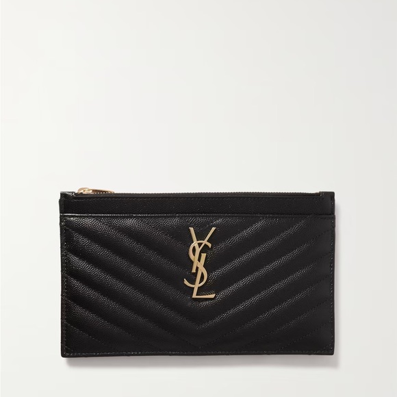 Yves Saint Laurent | Bags | Ysl Cassandre Saint Laurent Matelass Zip Pouch Grain De Poudre Bill ...